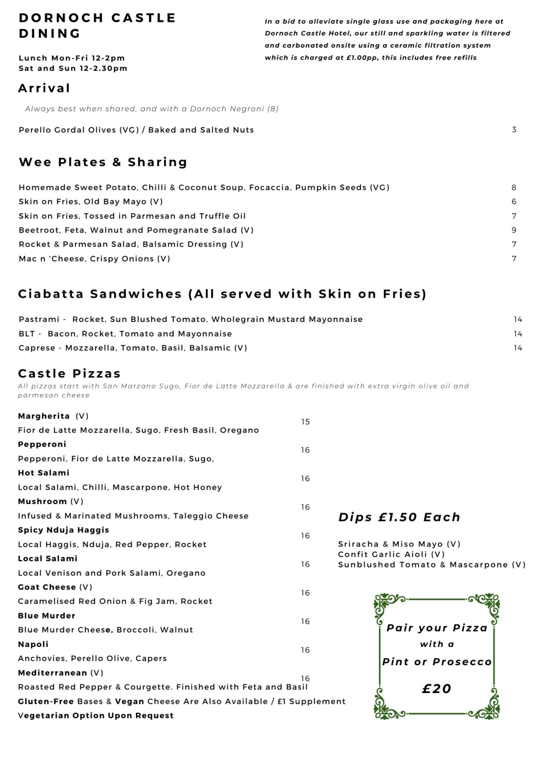 Dornoch Castle Restaurant - Scottish Castle Restaurant & Dining